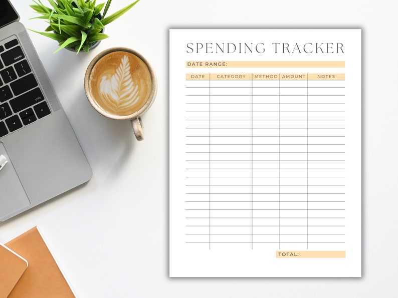 Spending Tracker, Money Spending Tracker, Budget Spending Tracker ...