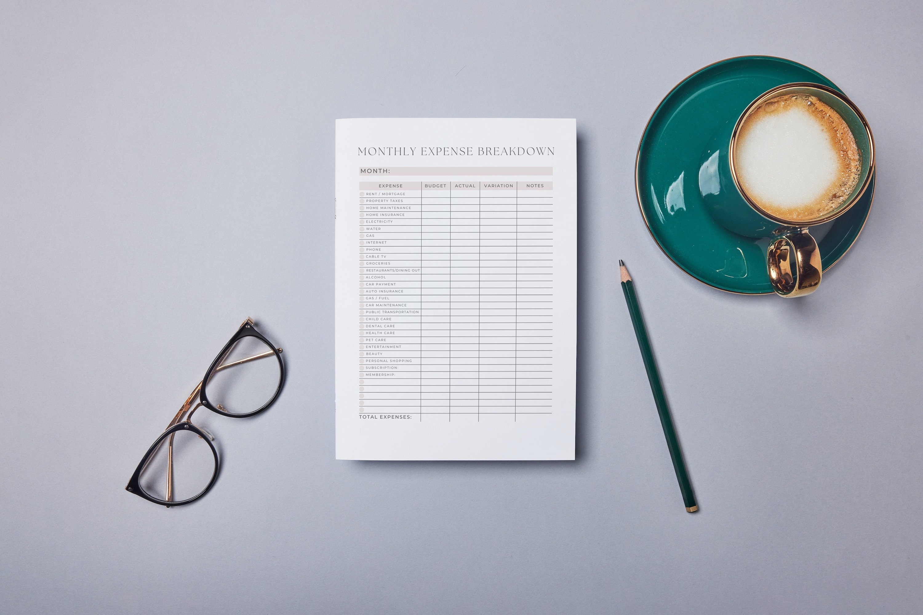 Monthly Expense Breakdown, Monthly Budget Template, Monthly Budget ...