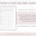 Monthly Expense Breakdown, Monthly Budget Template, Monthly Budget ...