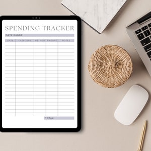Spending Tracker, Money Spending Tracker, Budget Spending Tracker ...