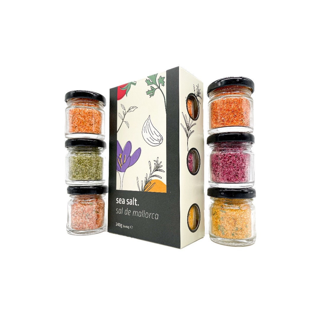 62,29/kg FOODOKO FINEST Gourmet Salt Spices Gift Set, Seasoning Salt in ...