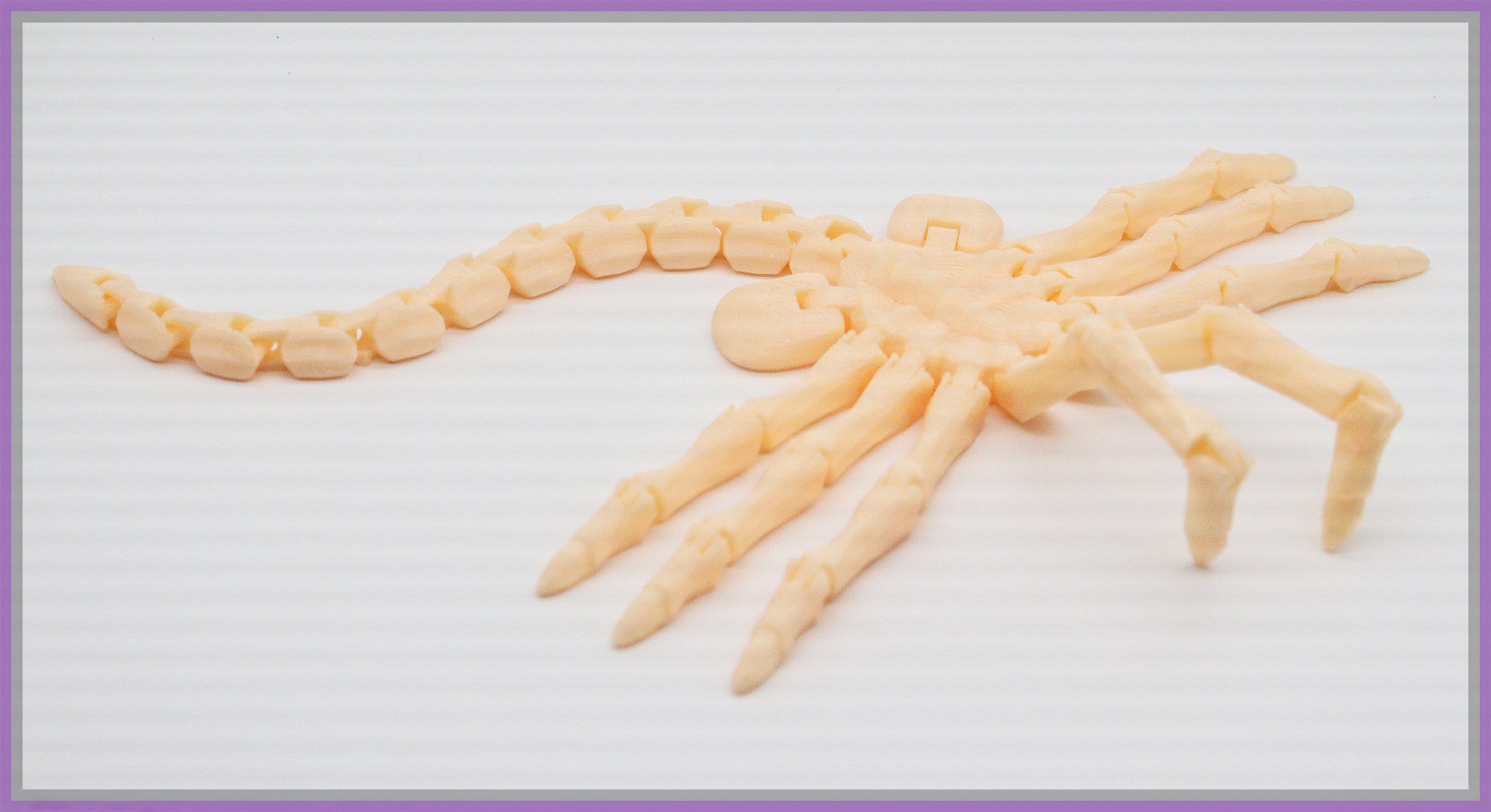 Large Articulated Face-hugger beige: 3D Printed - Etsy
