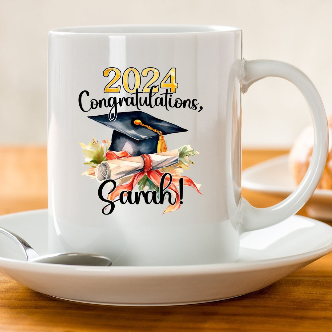 Personalized Class of 2024 Graduation Mug Custom Graduation Gift Idea ...