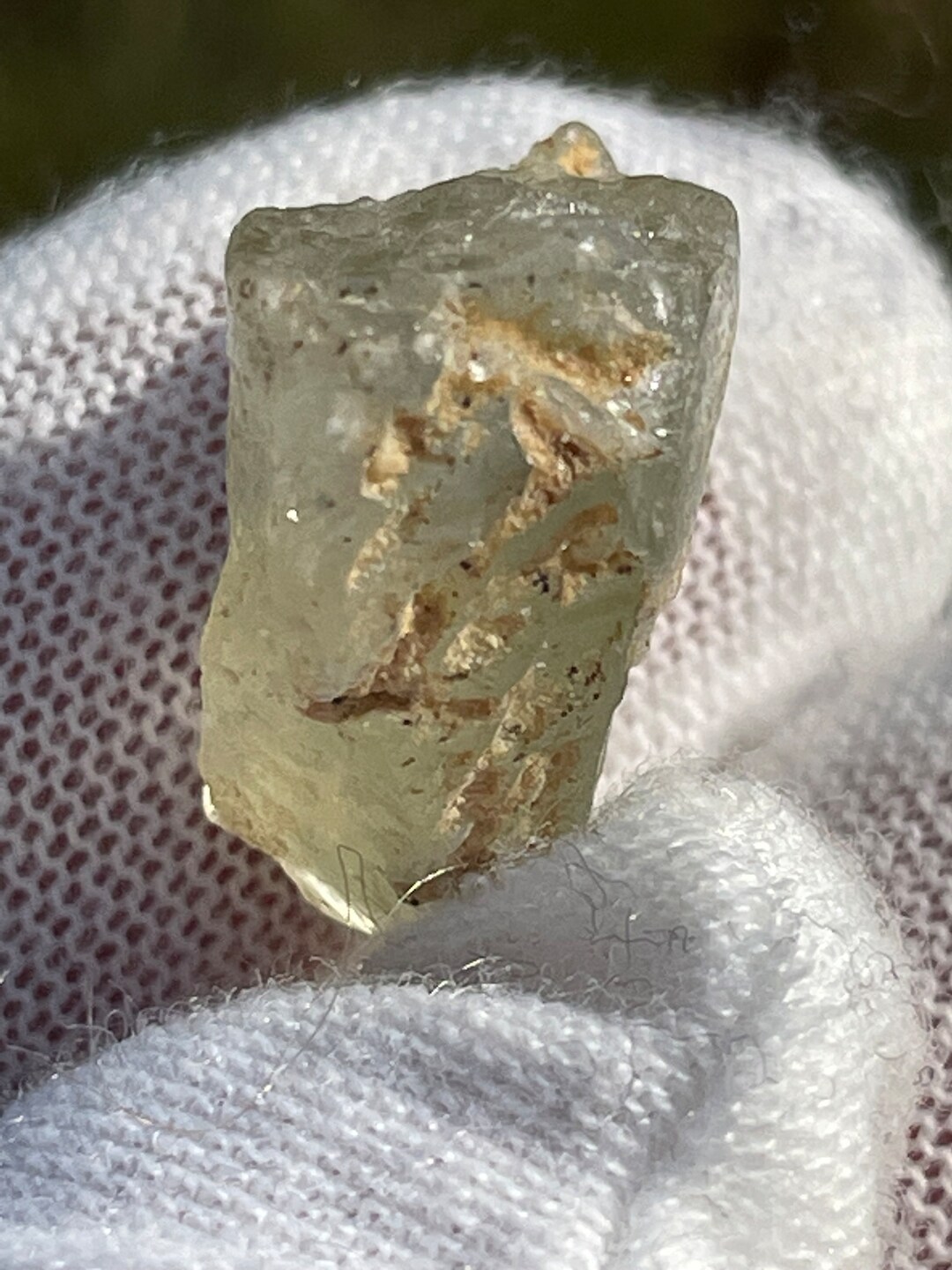 Exquisite Rare Etched DT Green Herderite Gem Crystal Synergy 12 Crystal ...