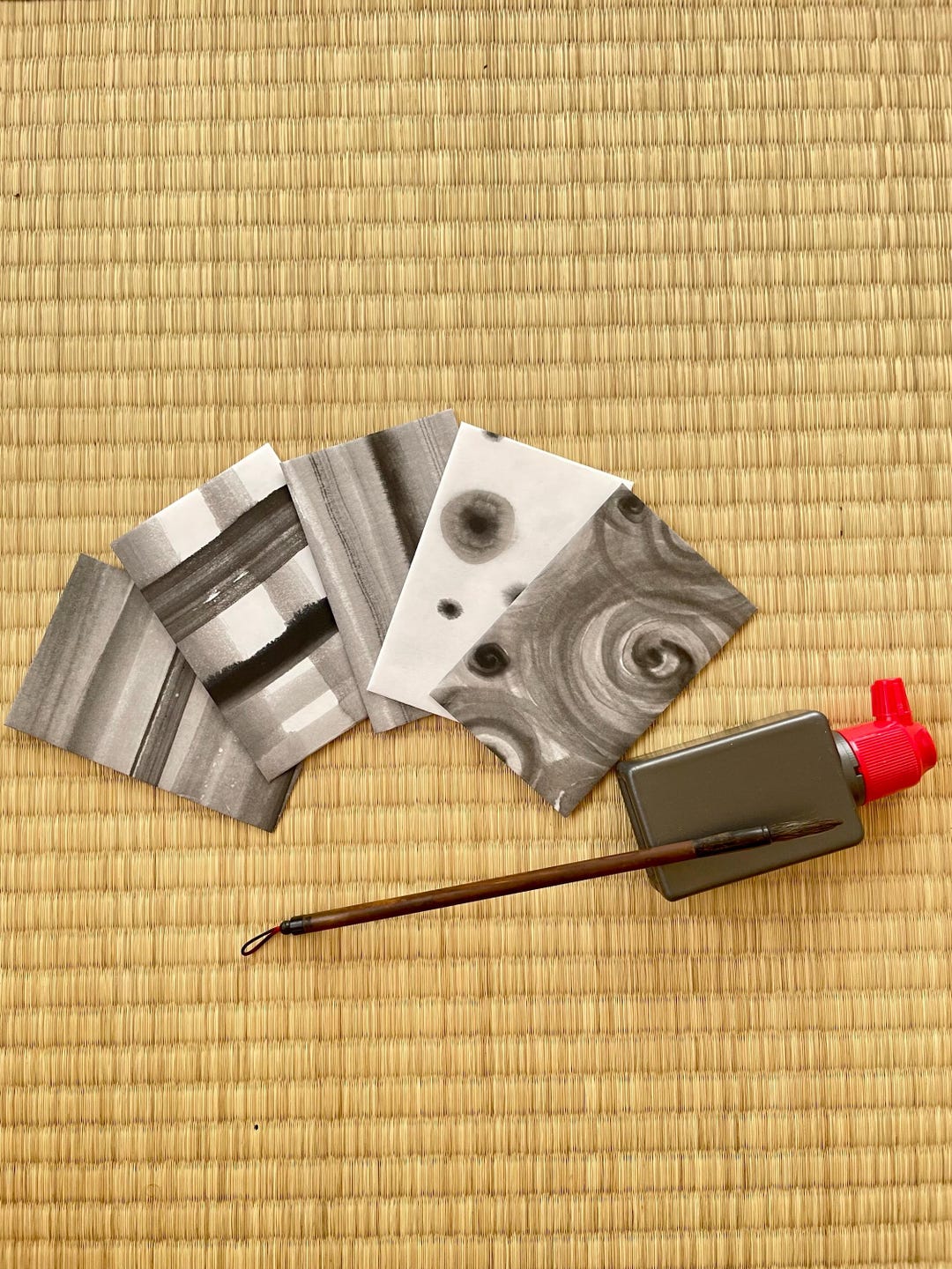 Original Mini Envelopes Japanese Calligraphy Set of 5, Handmade Japan ...
