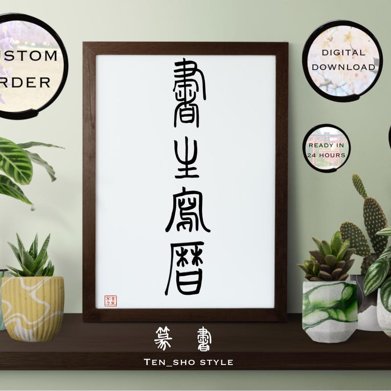 Japanese Word Art - Etsy