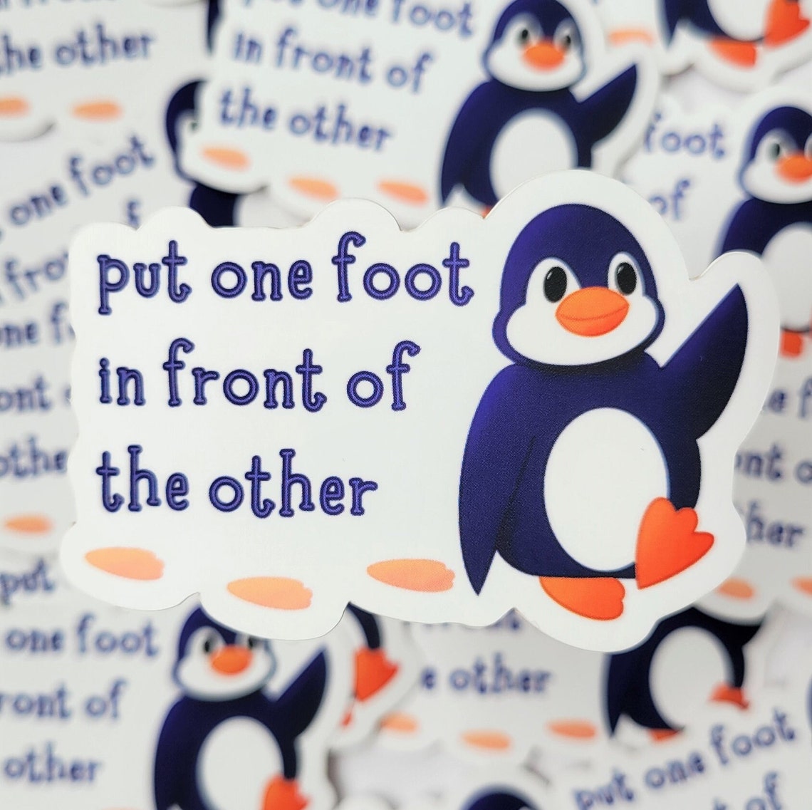 Put One Foot in Front of the Other | Cute Animal Sticker | Penguin ...