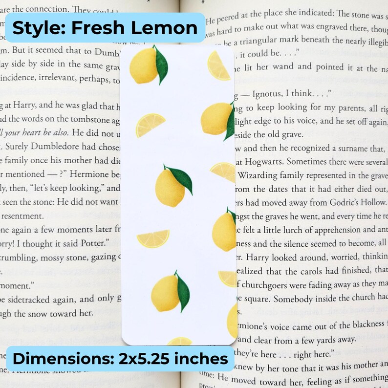 Summer Laminated Bookmarks | Lemon, Strawberry, Fruit Prints | Cute ...