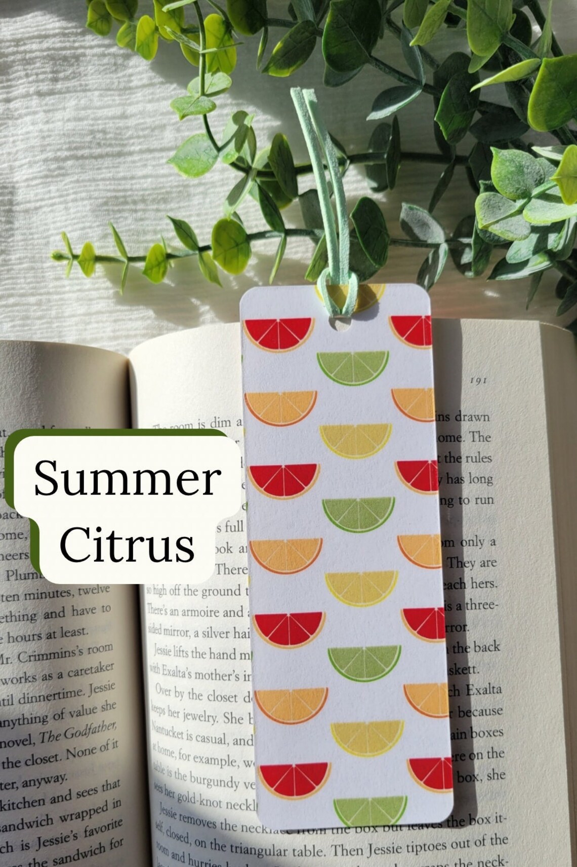 Summer Laminated Bookmarks Lemon, Strawberry, Rainbow, Fruit Prints ...
