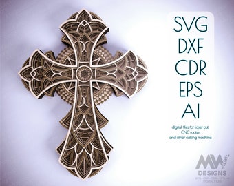 Christian 3d Svg File - Etsy