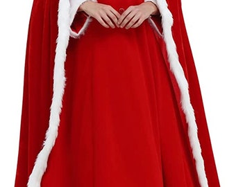 Mrs Santa Claus Cape - Etsy