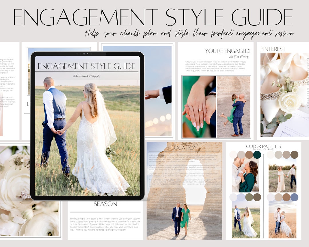 Photographer Client Style Guide, CANVA Template, Client Engagement and ...