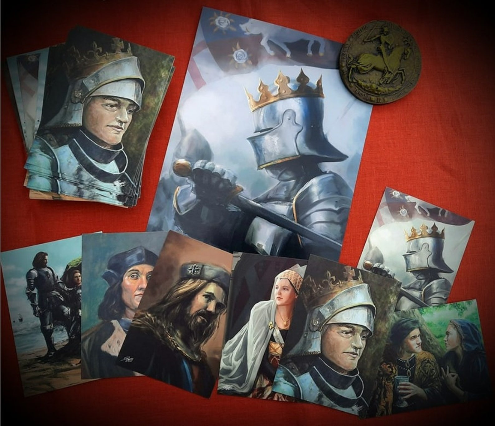 King Richard Iii's Final Battle Signed Art Print History Medieval ...
