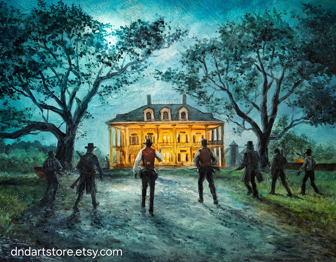 Red Dead Redemption 2 Inspired Oil Painting of Arthur Morgan and the ...