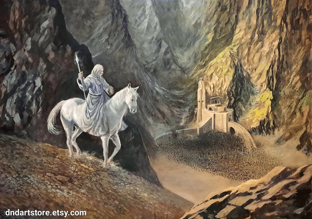 Lord of the Rings Gandalf Arriving to Helm's Deep Signed Art Print - Etsy