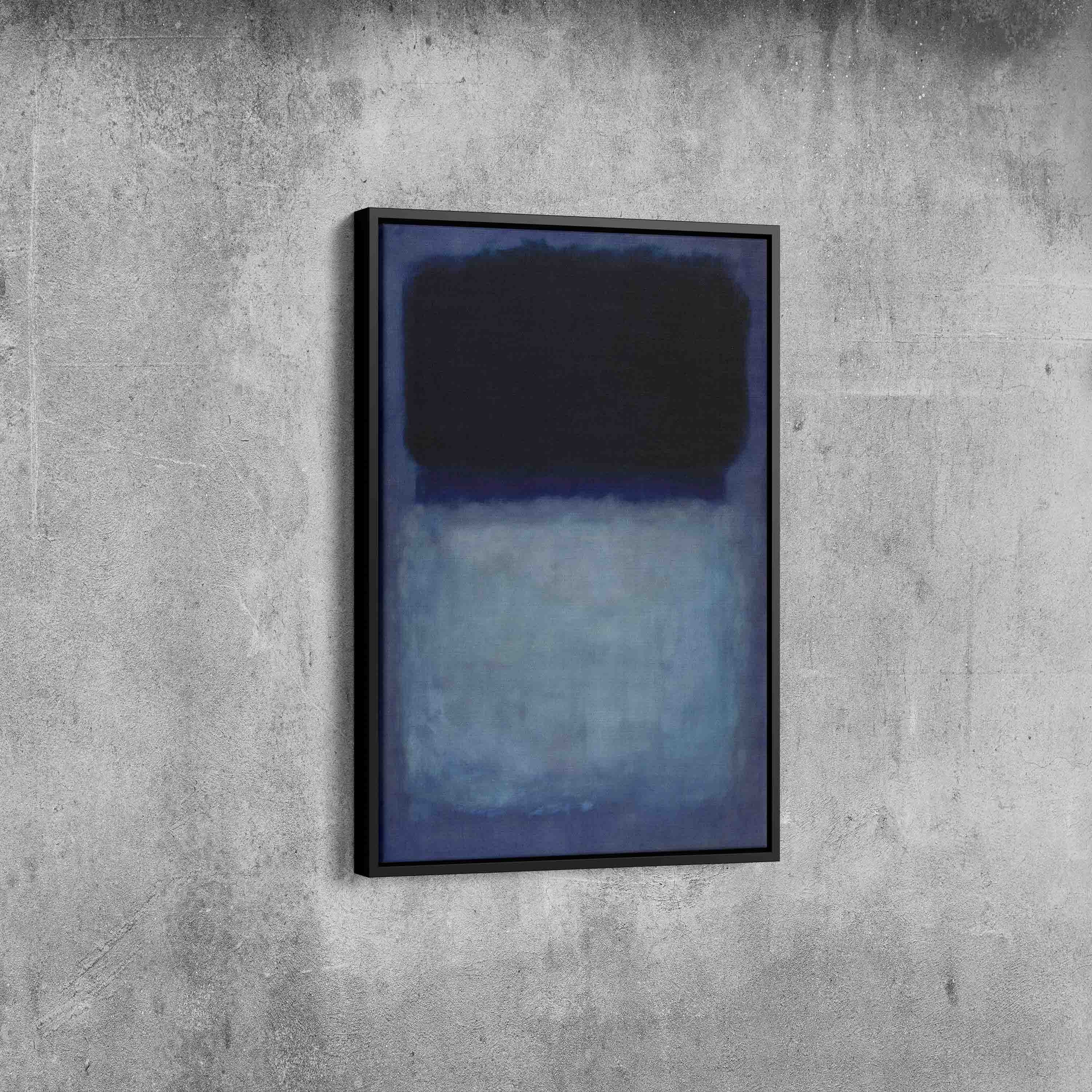 Mark Rothko Blue and Black Canvas Poster Art Rothko - Etsy