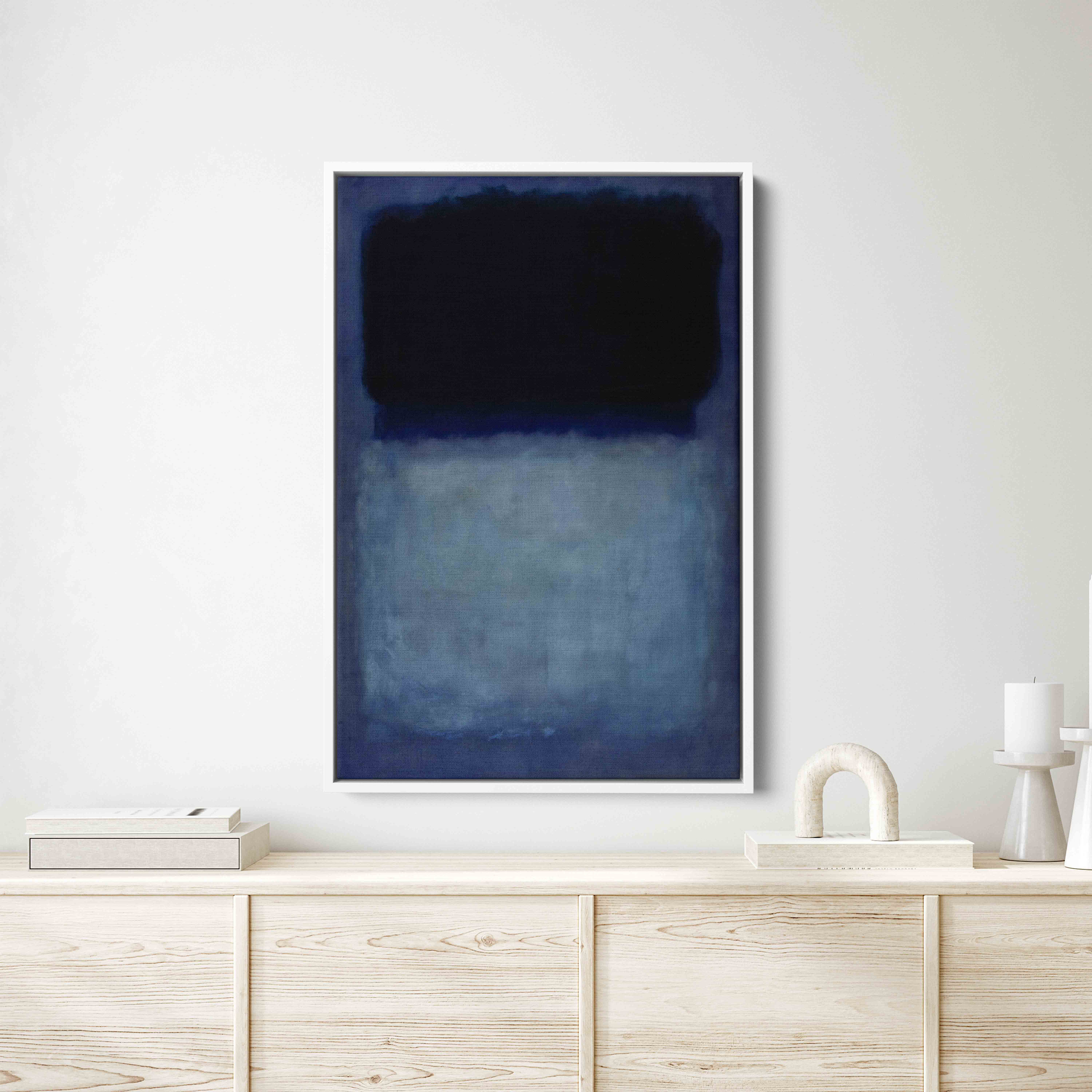 Mark Rothko Blue and Black Canvas Poster Art Rothko - Etsy