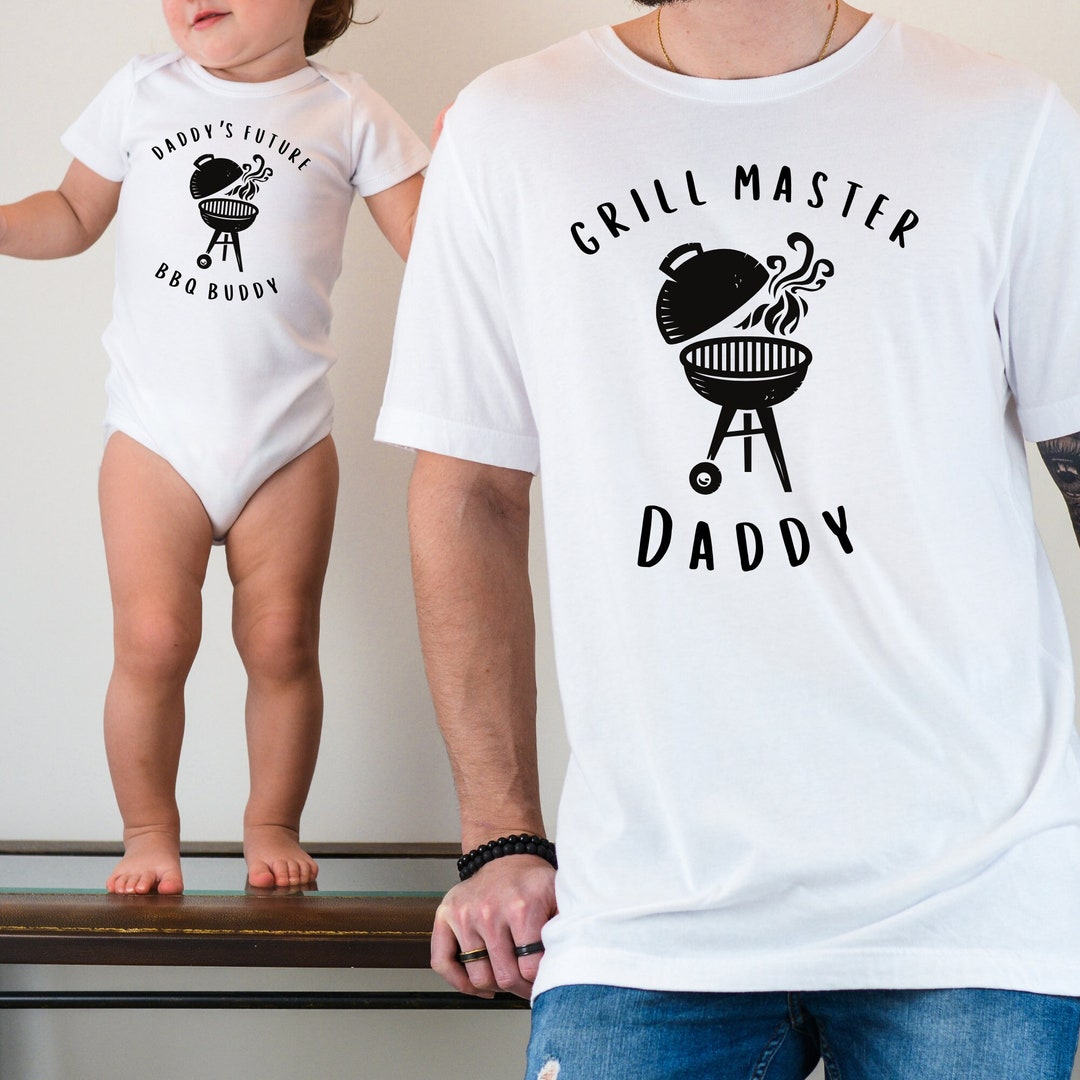BBQ Daddy and Mini, Matching Grill Master Shirt, Daddy and Baby BBQ ...