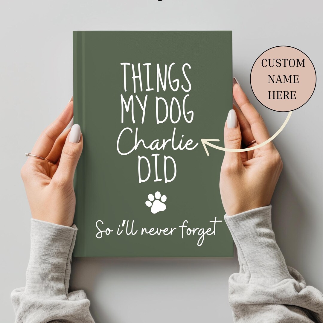 Personalized Dog Owner Gift, Things My Dog Did so I Don't Forget, Gift ...