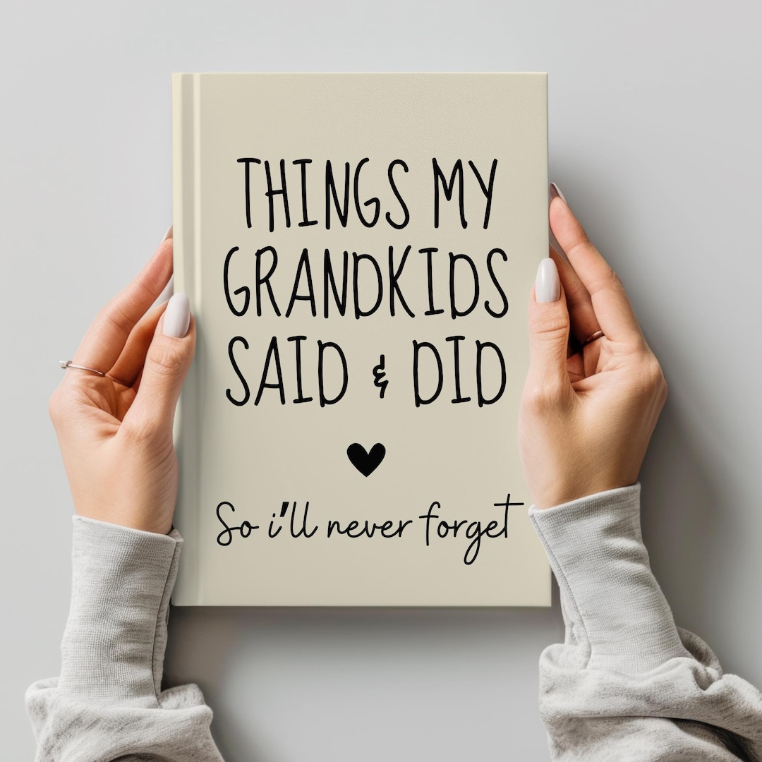Grandparents Journal, Grandma Gift From Grandkids, Memory Book ...