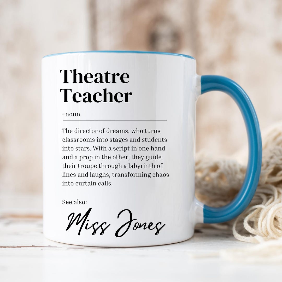 Personalized Theatre Teacher Appreciation Gift, Custom Names, Teacher ...