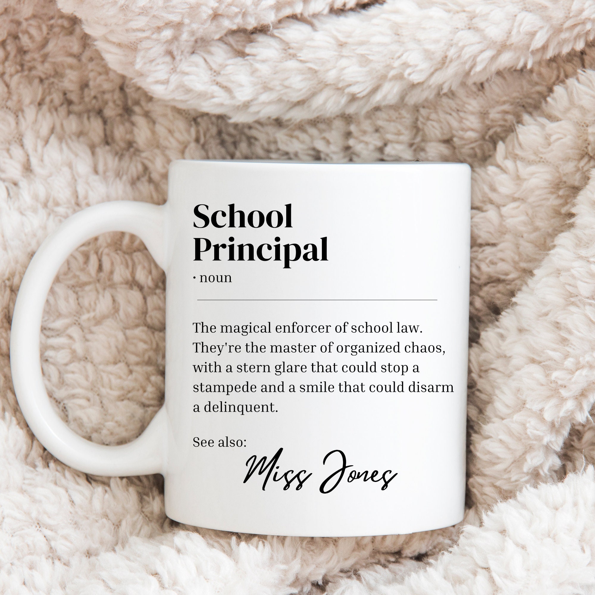 Personalized School Principal Teacher Appreciation Gift, Custom Names ...