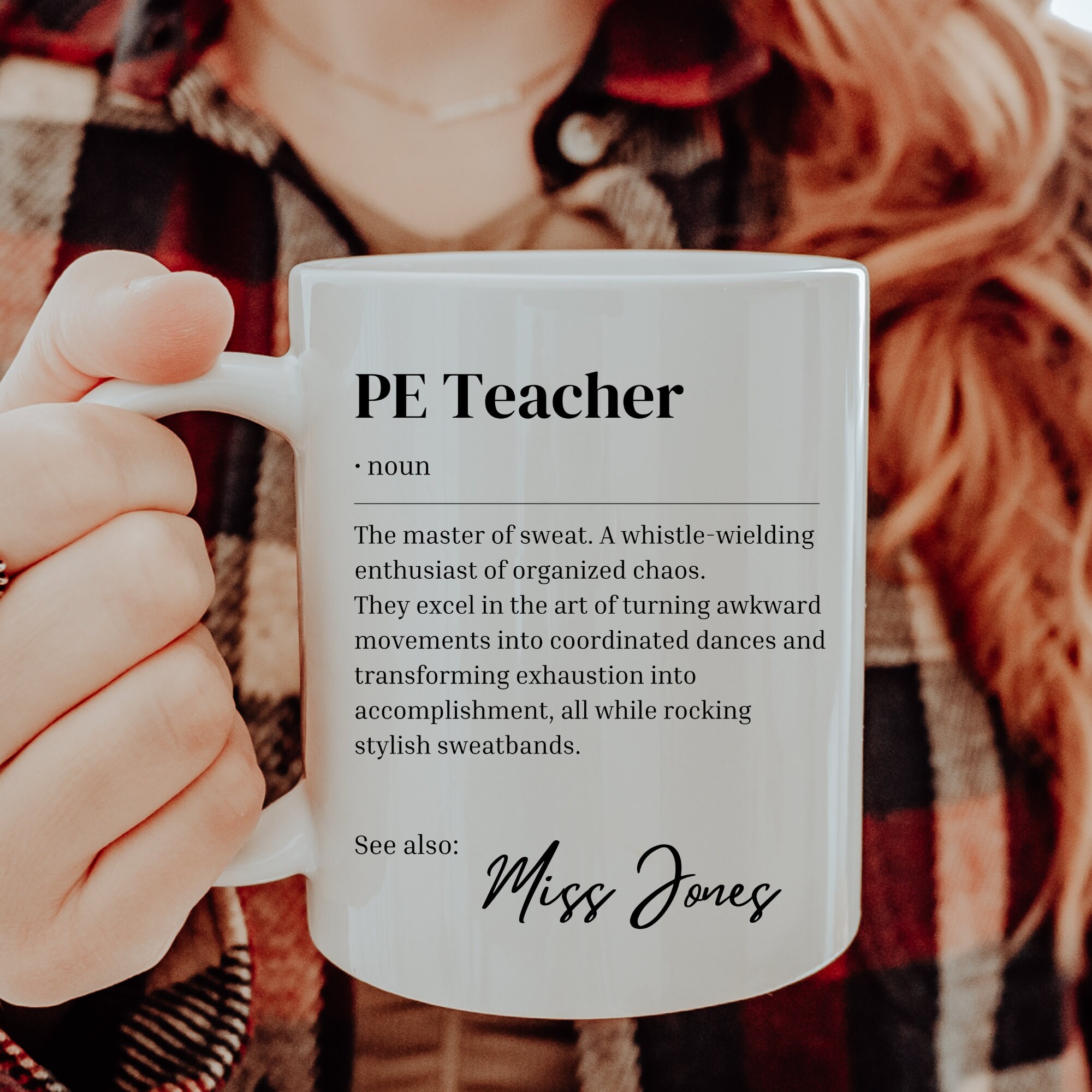 Personalized PE Teacher Appreciation Gift, Custom Names, Teacher Gift ...