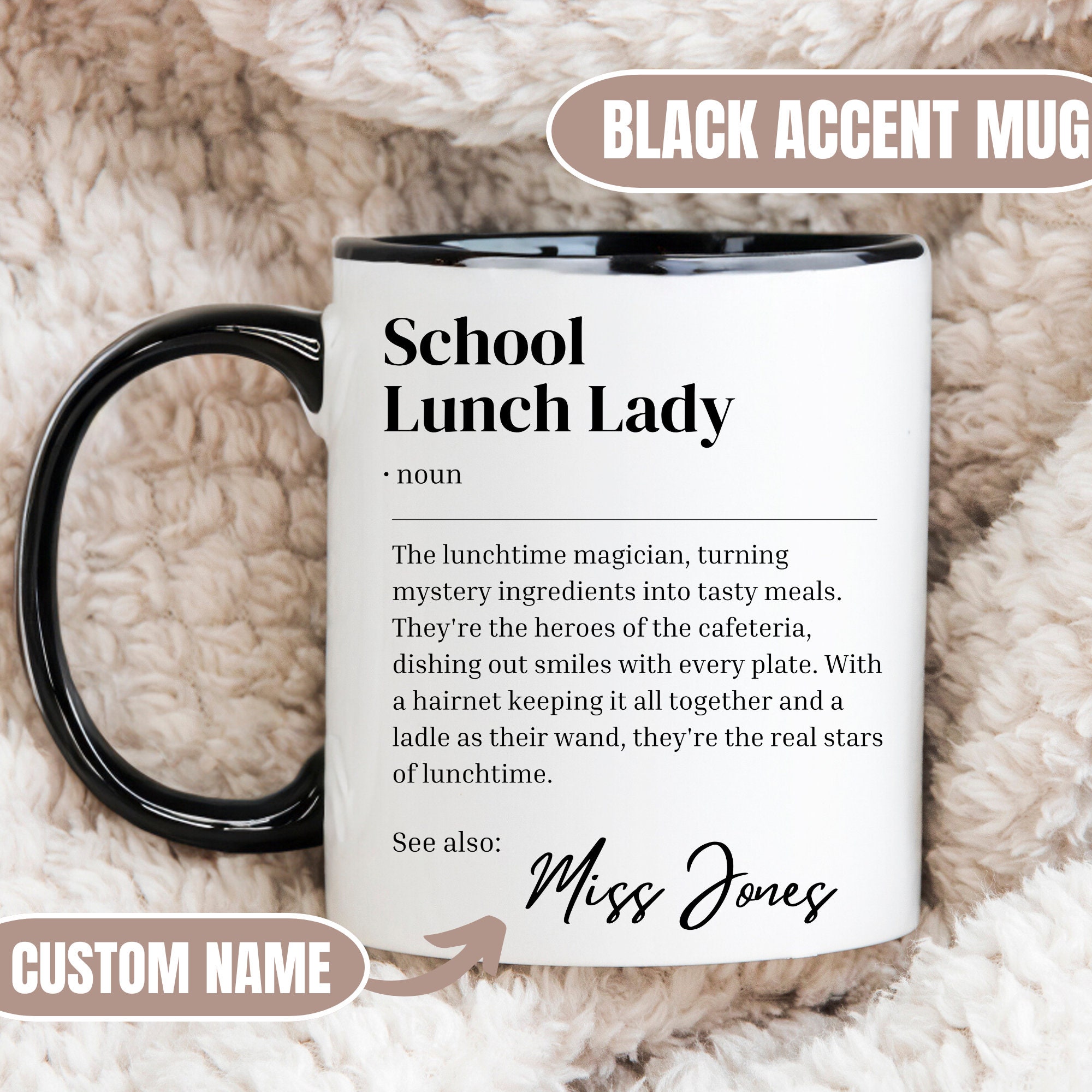 Personalized School Lunch Lady Appreciation Gift, Custom Names, Teacher ...