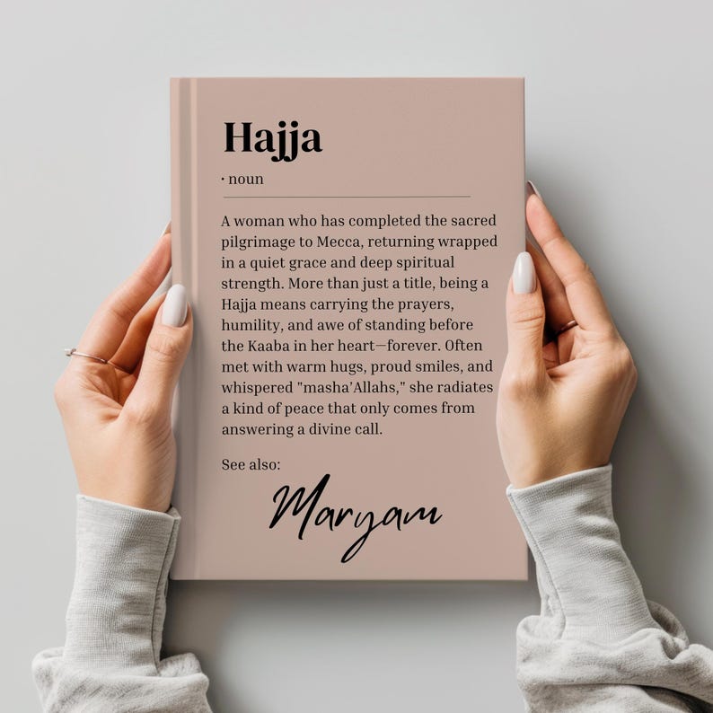 Personalized Hajja Gift, Return From Hajj Gift, Hajj Mubarak ...