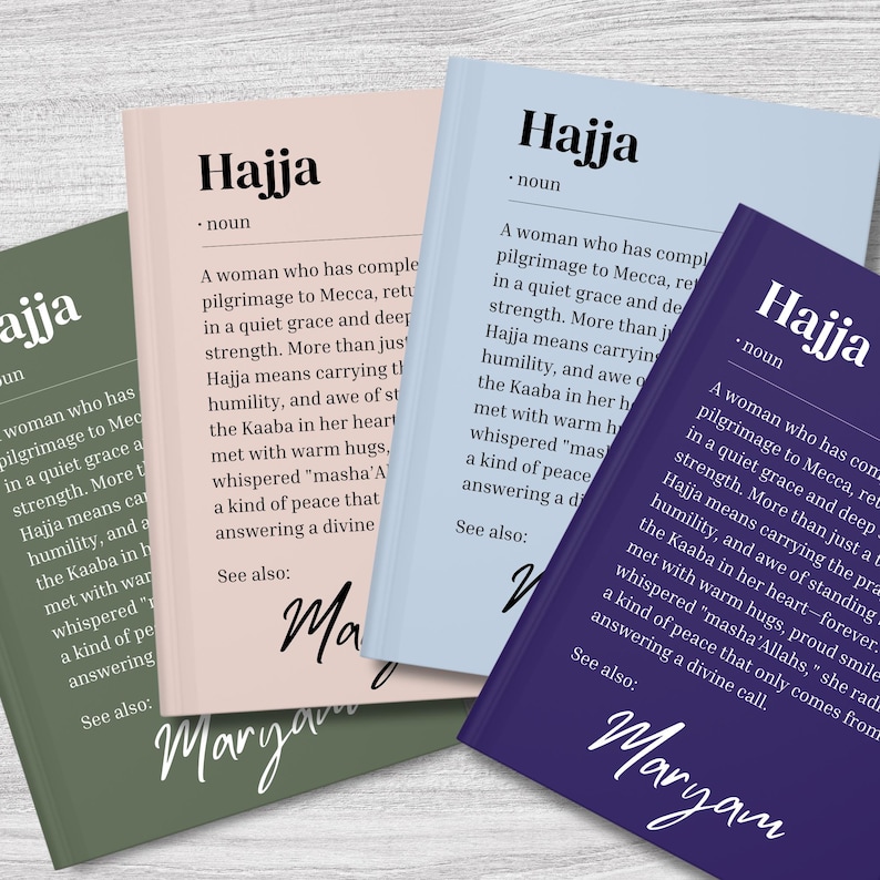 Personalized Hajja Gift, Return From Hajj Gift, Hajj Mubarak ...