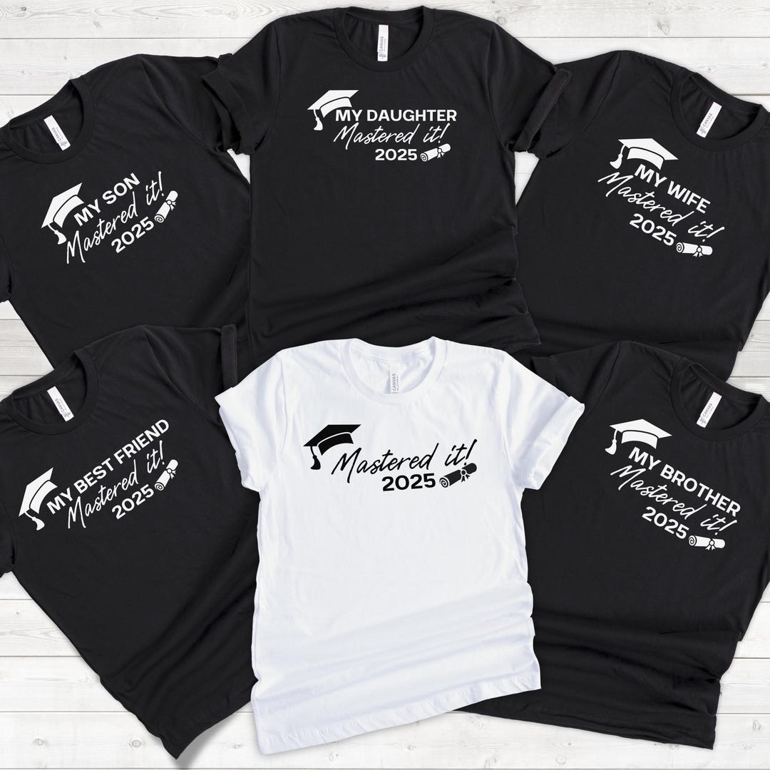 Masters Graduation Family Shirts, 2025, Proud Family Shirts, Masters ...