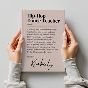 Personalized Hip Hop Dance Teacher Dance Teacher Gift, Gift for Dance ...