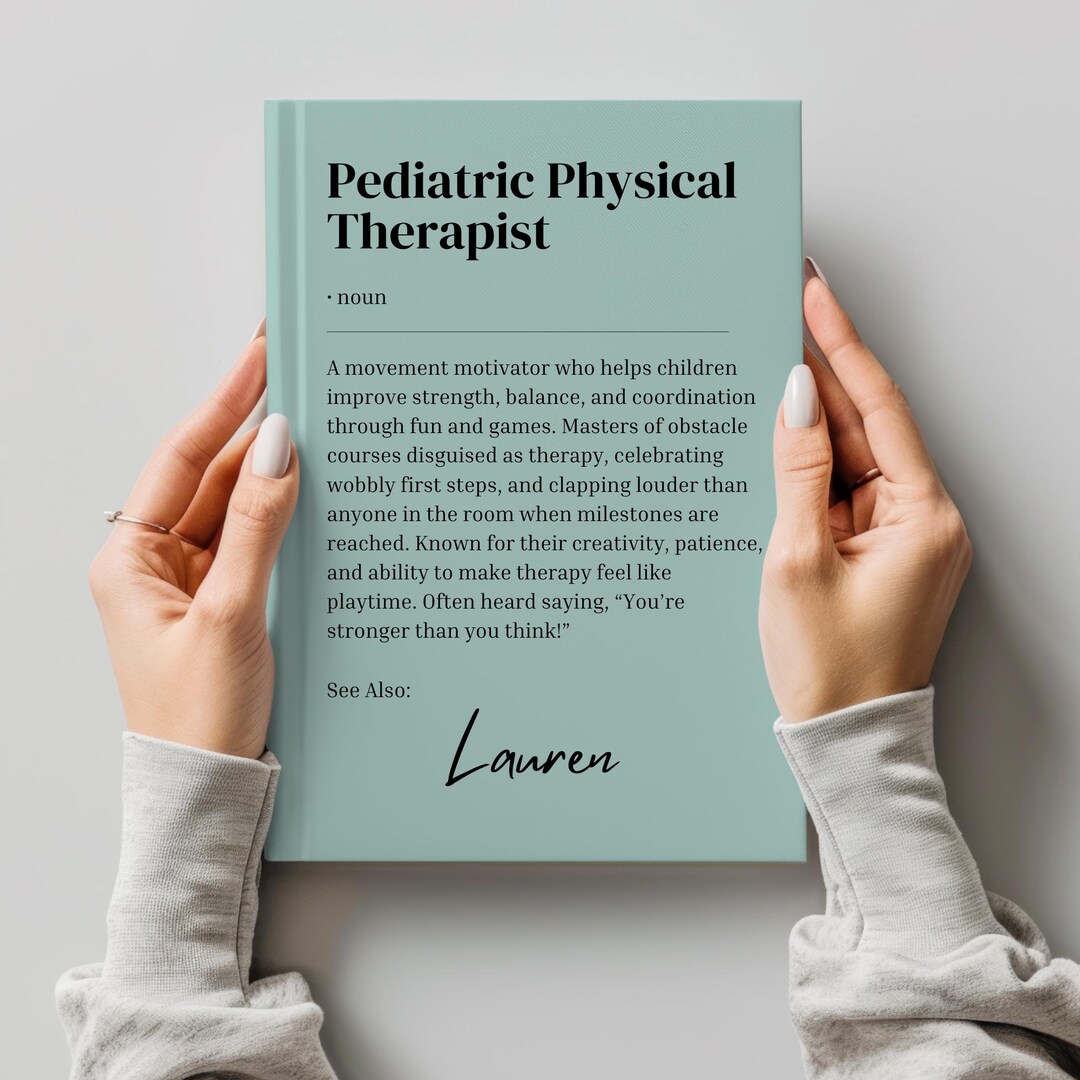 Pediatric Physical Therapist Nurse Journal Nurse Appreciation Gifts ...