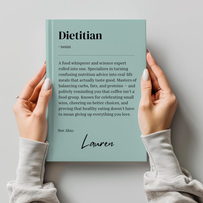 Dietitian Nurse Journal Nurse Appreciation Gifts, New Nurse Gift ...