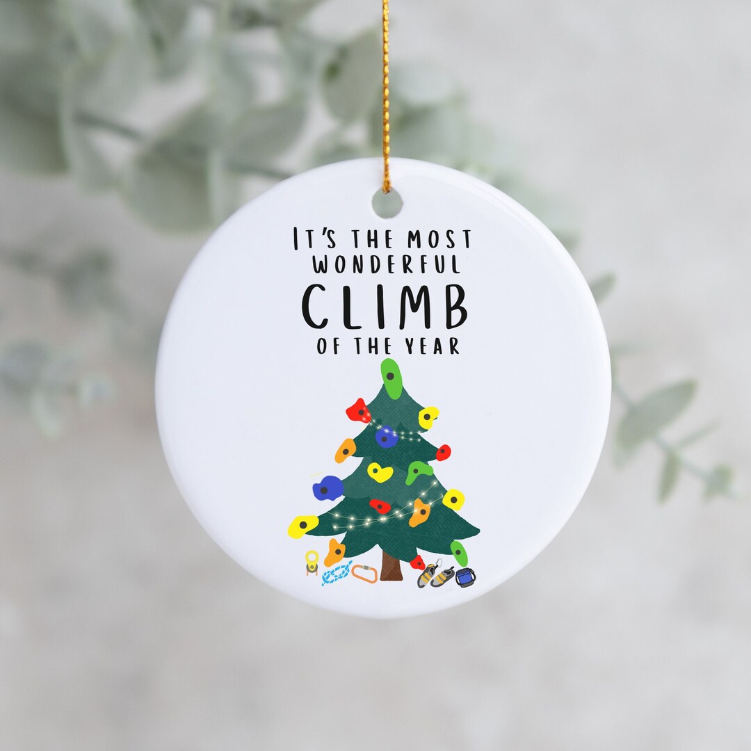 Climbing Christmas Tree Bauble Decoration Ornament Gift for Rock ...