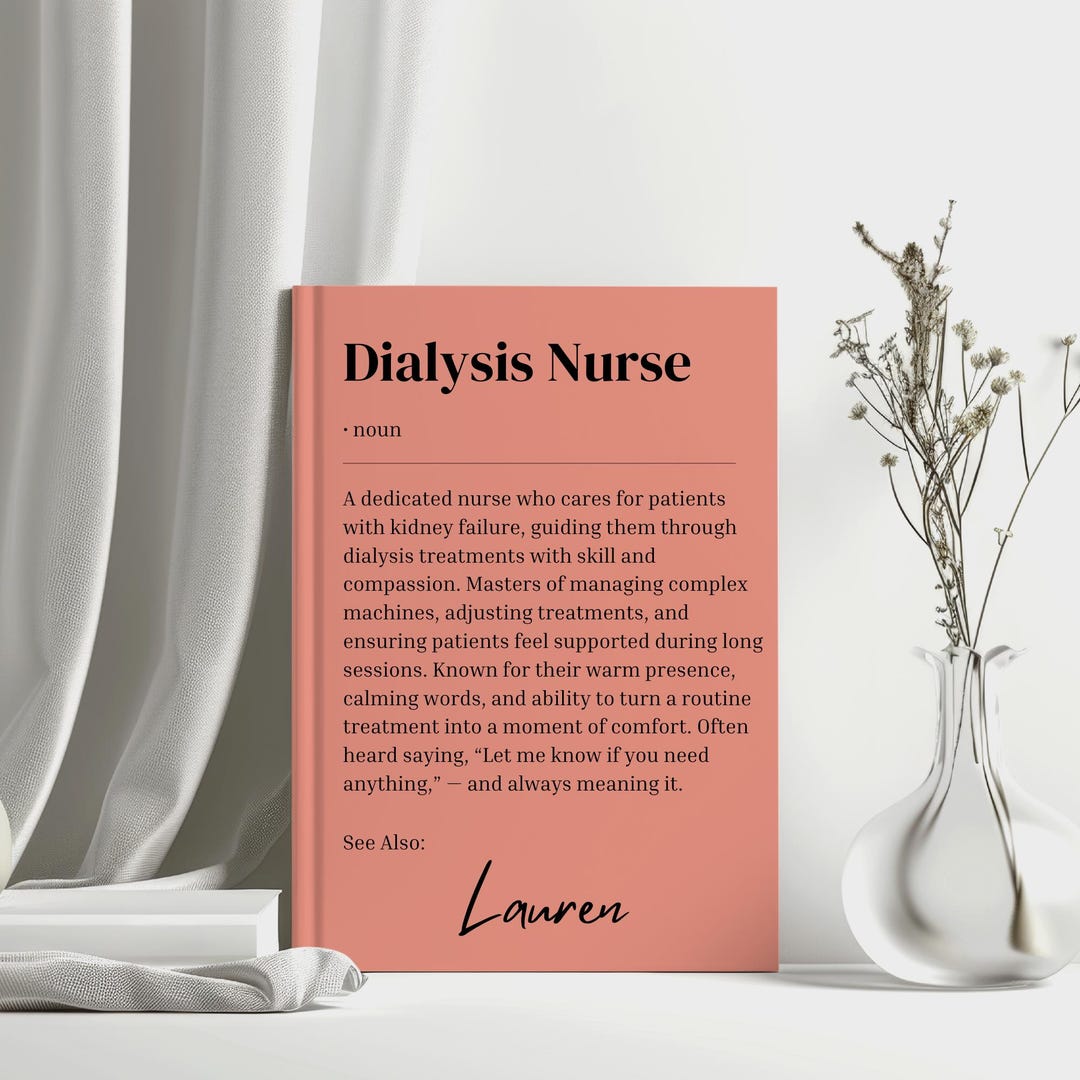 Dialysis Nurse Journal Nurse Appreciation Gifts, New Nurse Gift ...