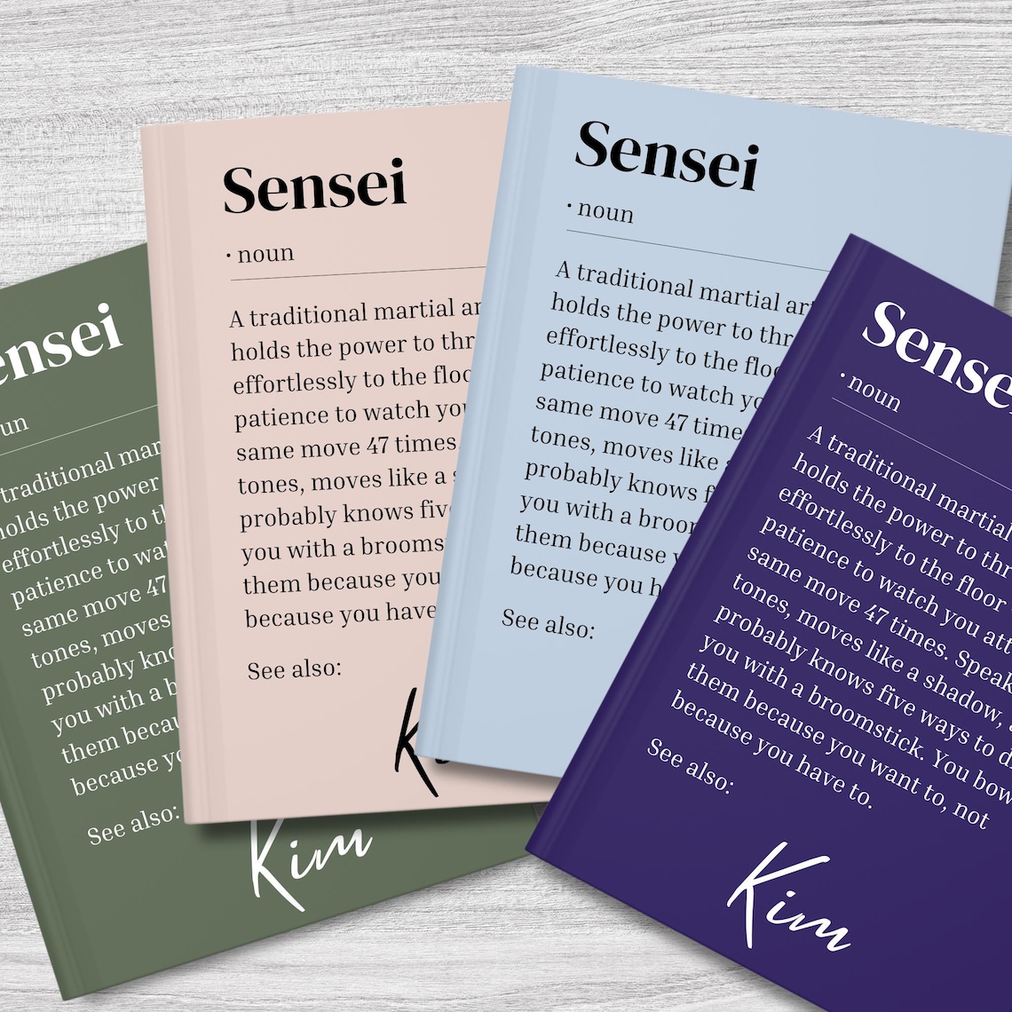 Personalized Sensei Gift Judo, Karate, Teacher Gift, Gift for Japanese ...