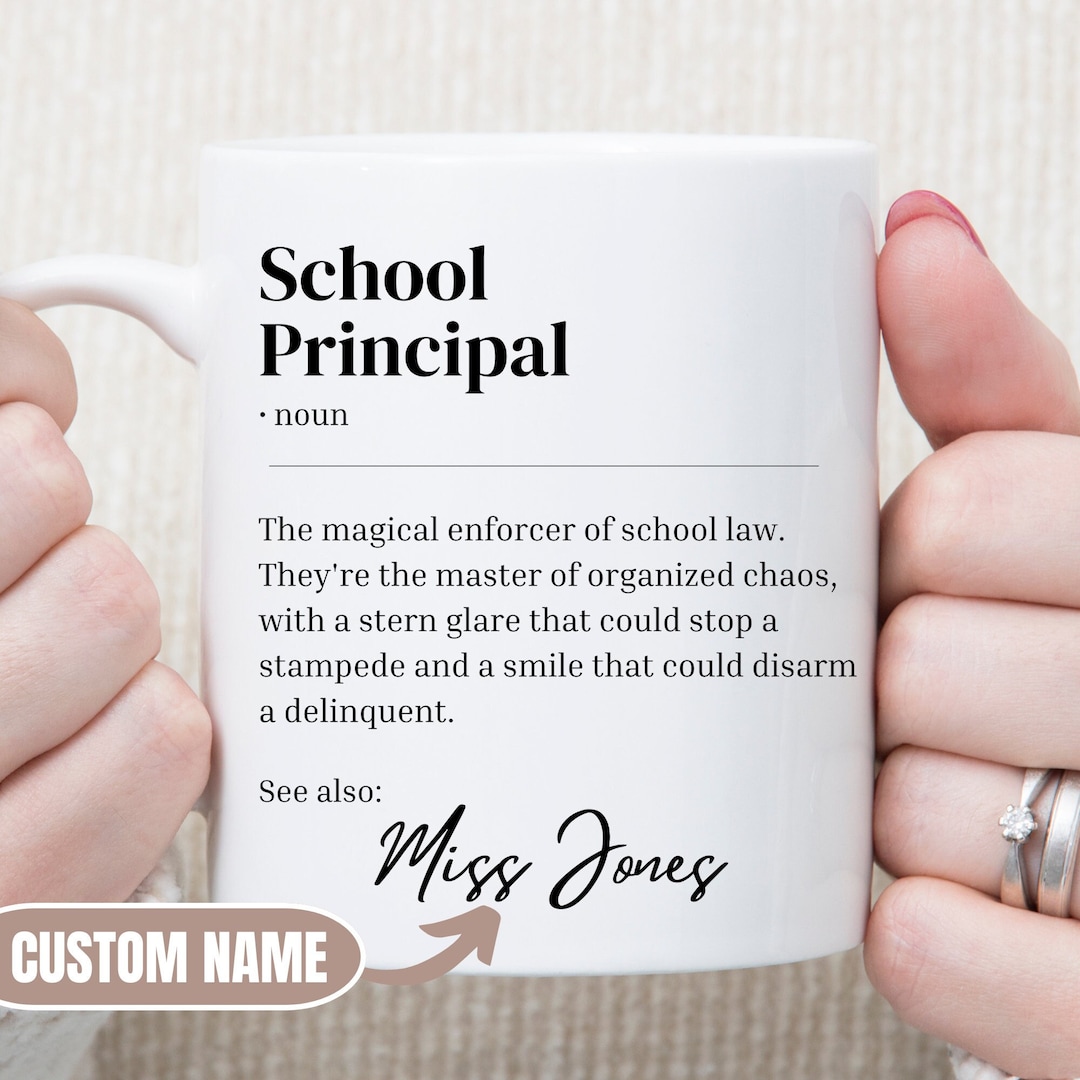 Personalized School Principal Teacher Appreciation Gift, Custom Names ...