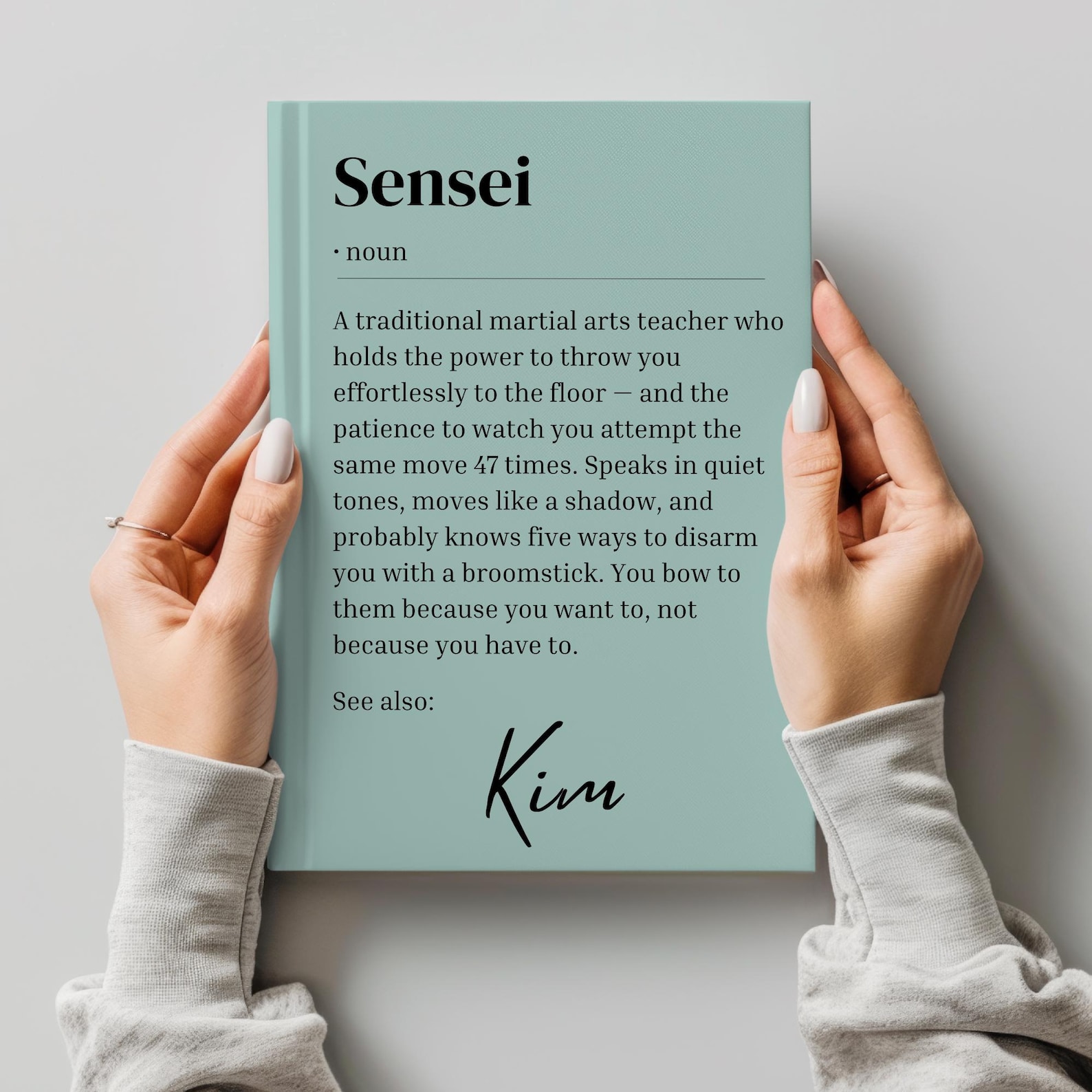 Personalized Sensei Gift Judo, Karate, Teacher Gift, Gift for Japanese ...