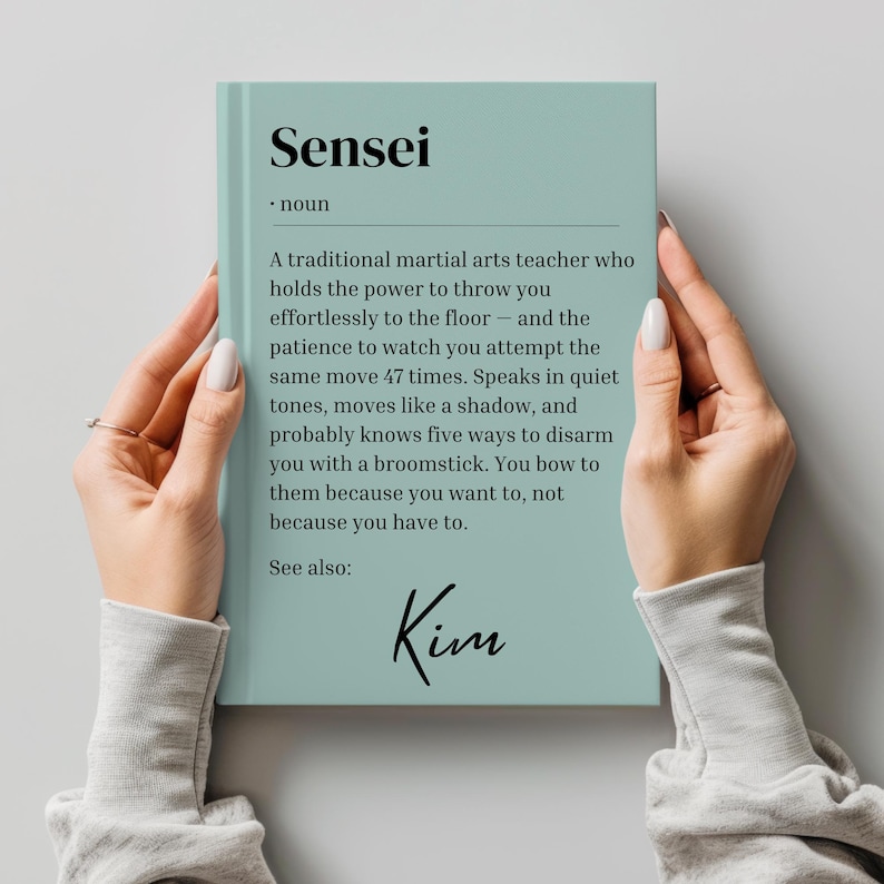 Personalized Sensei Gift Judo, Karate, Teacher Gift, Gift for Japanese ...