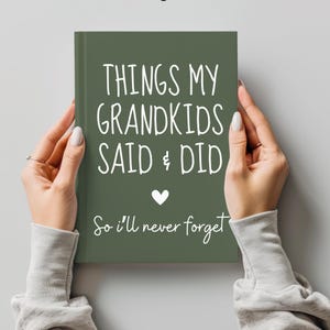Grandparents Journal, Grandma Gift From Grandkids, Memory Book ...