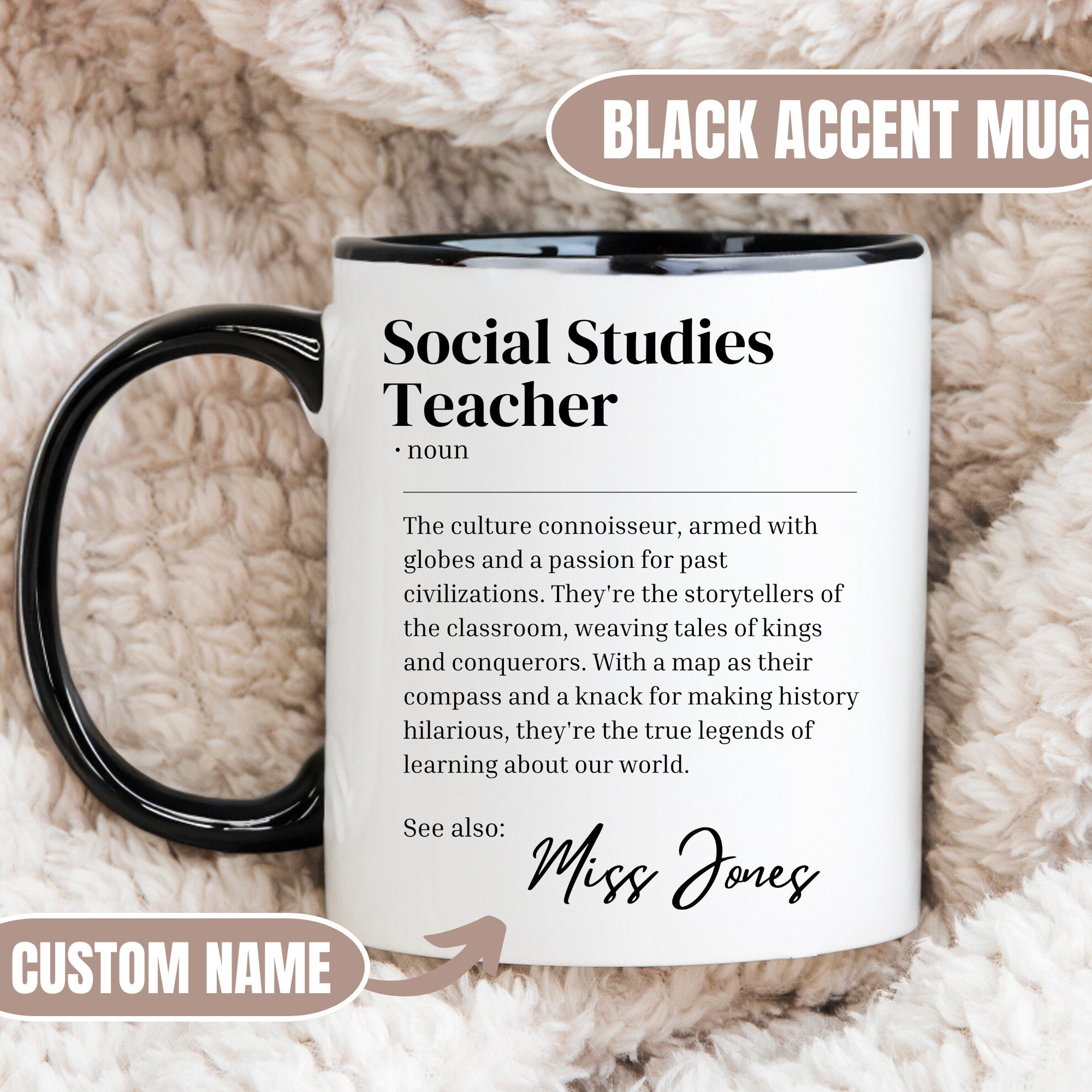 Personalized Social Studies Teacher Appreciation Gift, Custom Names ...