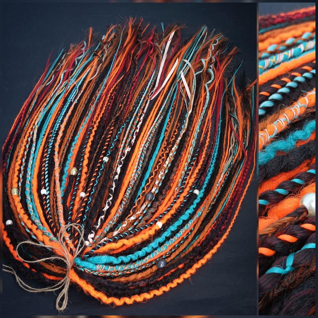 Ginger Brown Ombre Dreadlocks – Halloween SE/DE Crochet Hair Extensions ...