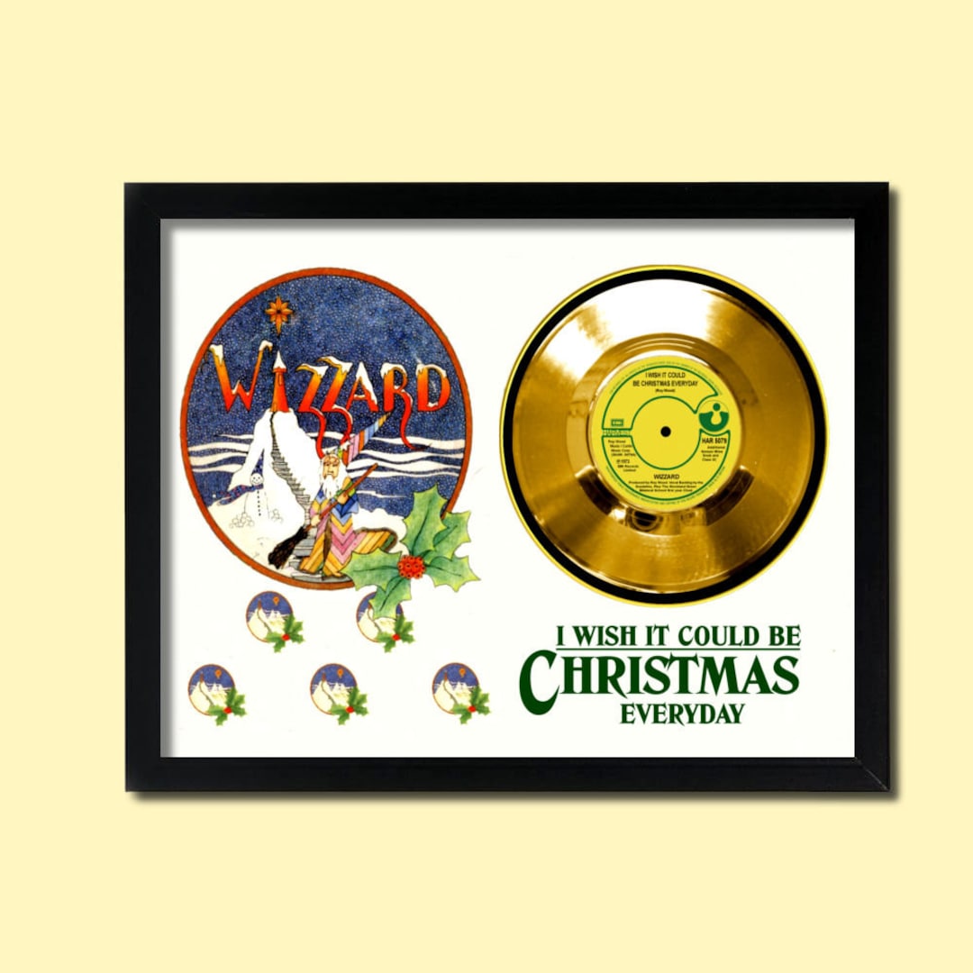 Wizard I Wish It Could Be Christmas Everyday Framed and - Etsy