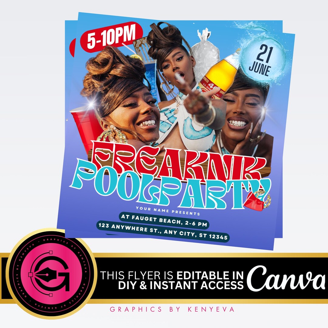 Freaknik Flyer Freaknik Party Flyer Club Flyer Party Flyer - Etsy