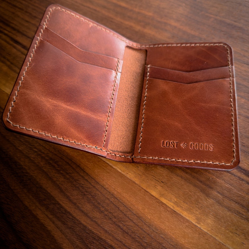 The Cortez, Leather Vertical Bifold Wallet - Etsy