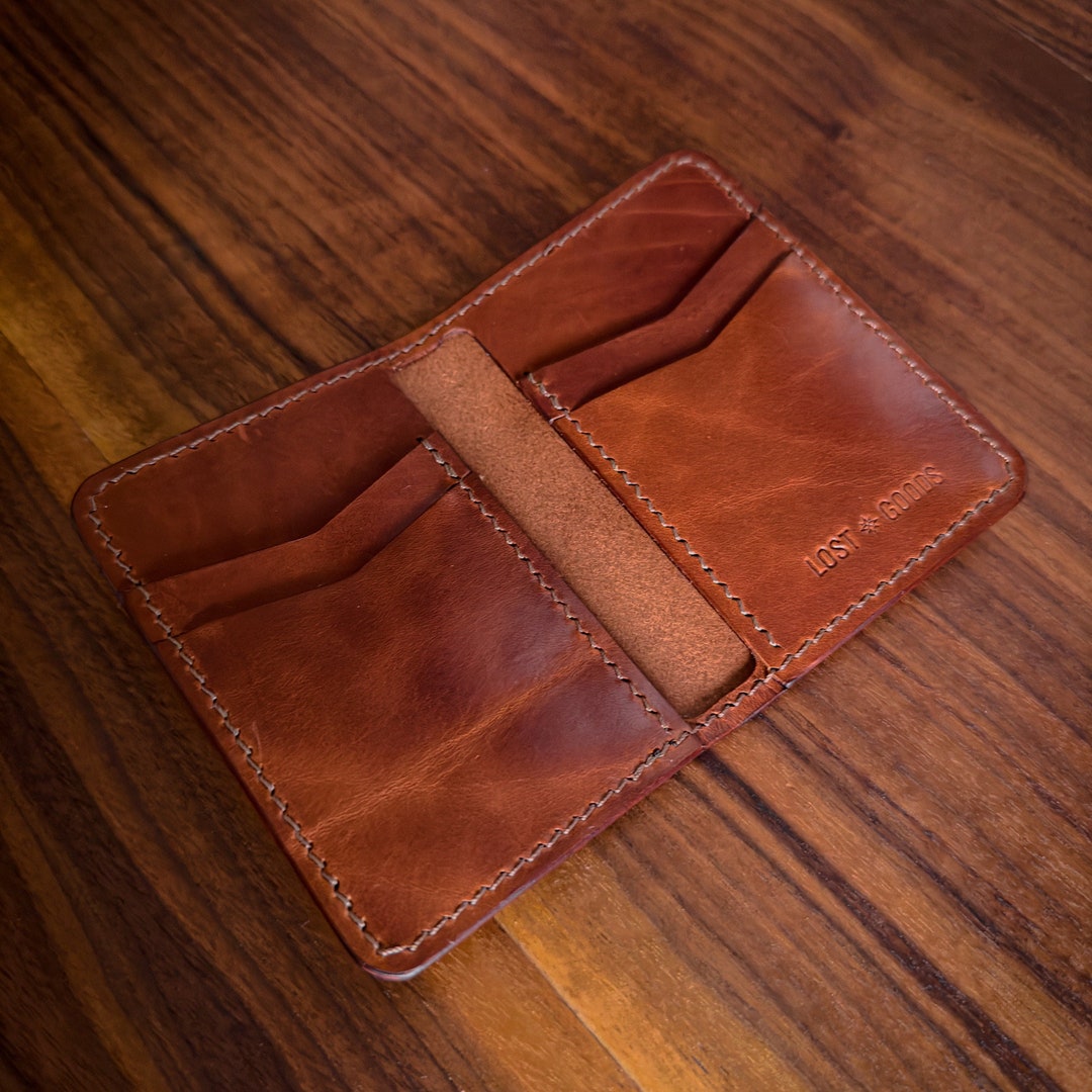 The Cortez, Leather Vertical Bifold Wallet - Etsy