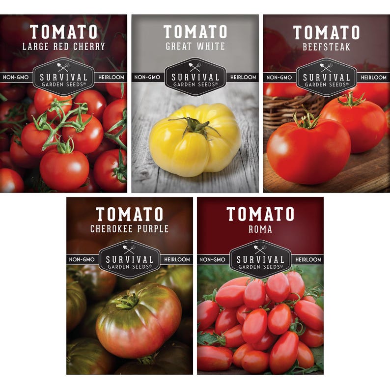 Heirloom Tomato Seed Collection: Colorful Varieties - 5 Packets - Etsy