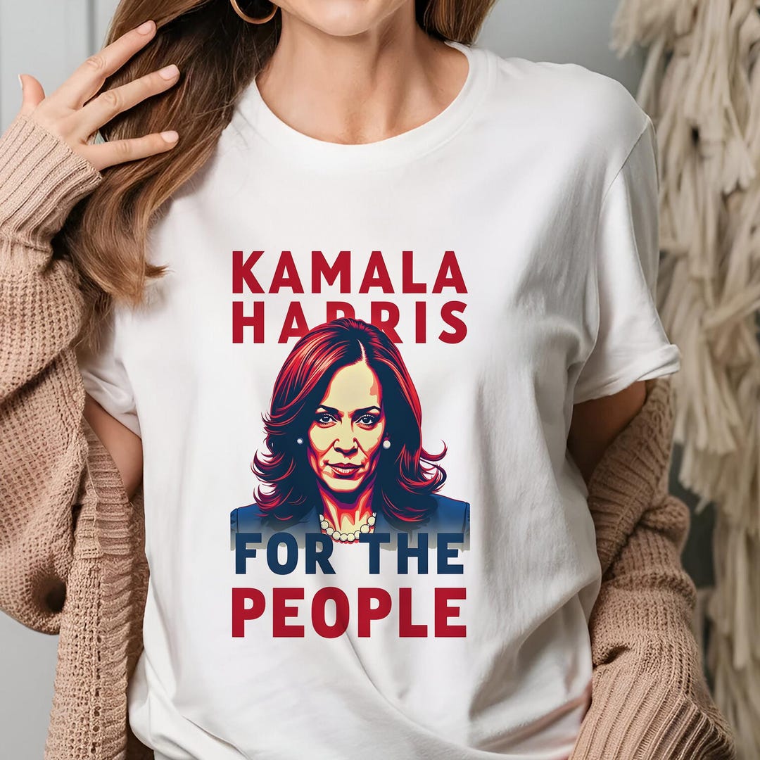 Kamala Harris for the People White T-shirt, Election Campaign Supporter ...
