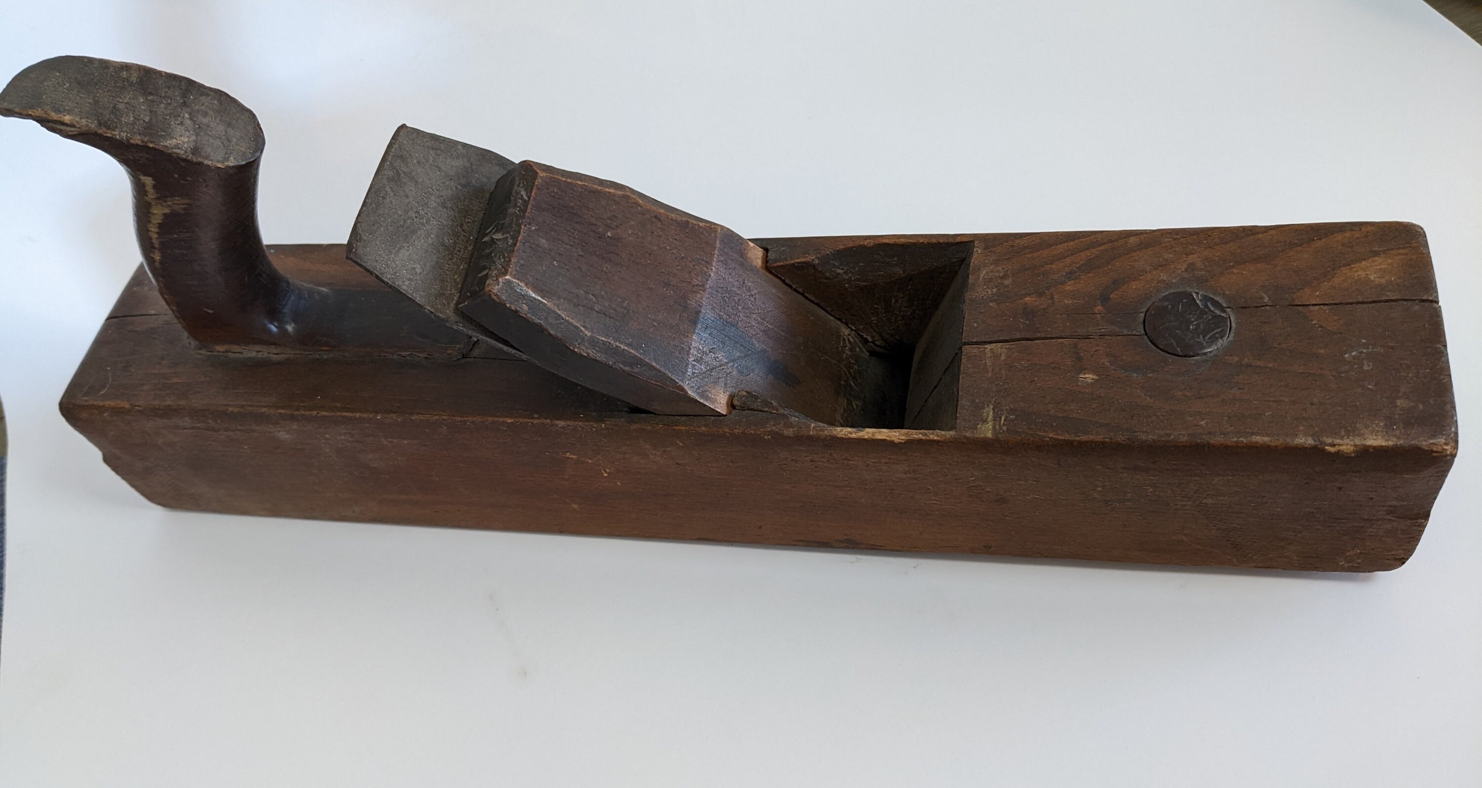 3pc. Antique Lrg. Wood Block Plane, Coffin Woodworking Plane and ...